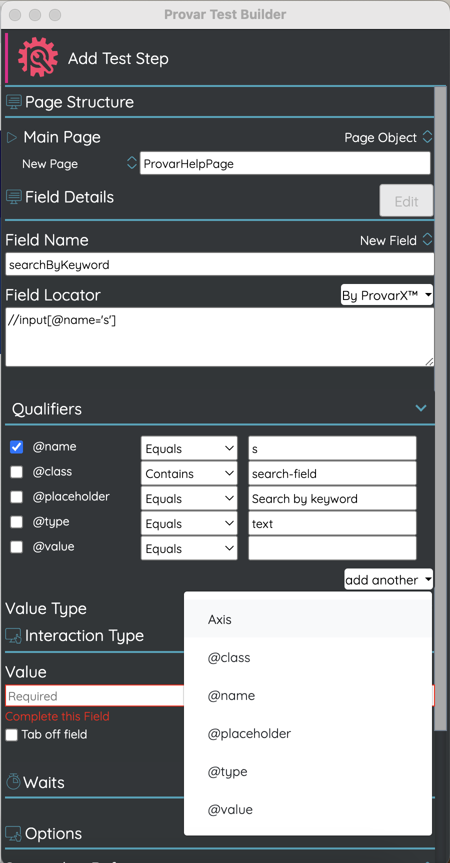 Creating an XPath | Provar Documentation